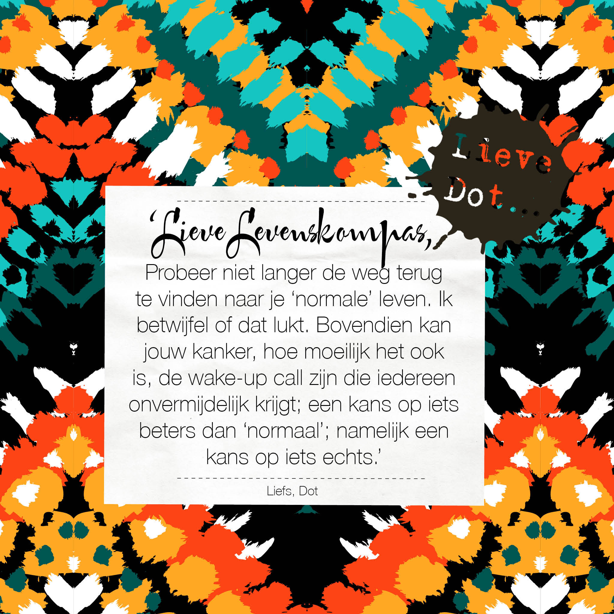 Lieve Dot: advies aan Levenskompas - Happinez