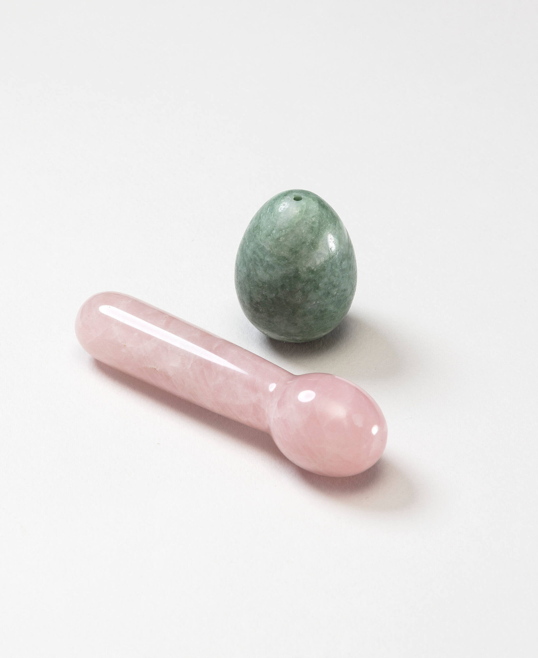 Yoni set Selfcare, met jade en rozenkwarts | Selfcare - Happinez