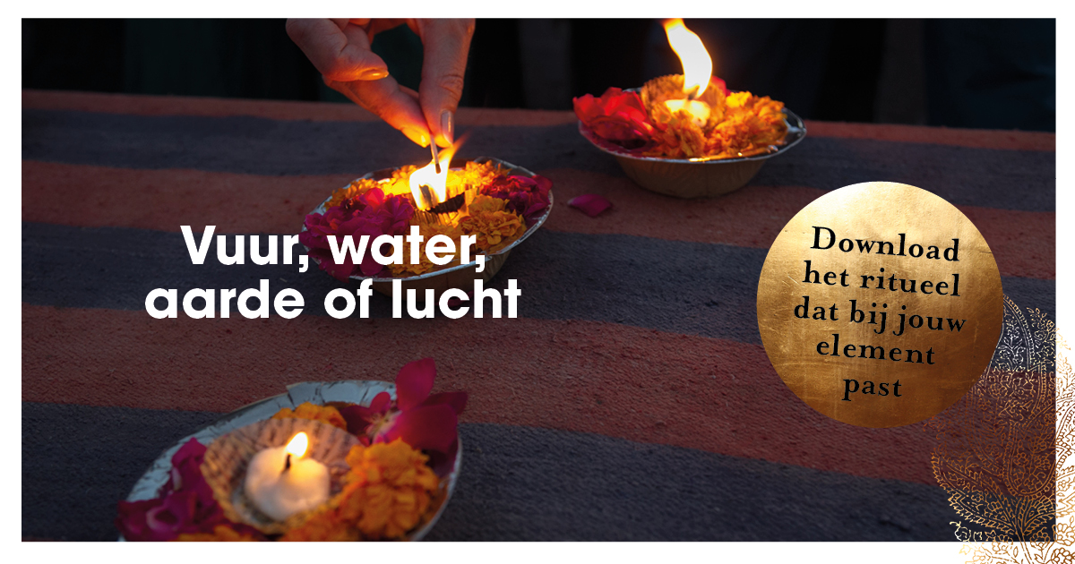 Dit ritueel past bij jou als vuur, water, aarde of lucht-type - Happinez